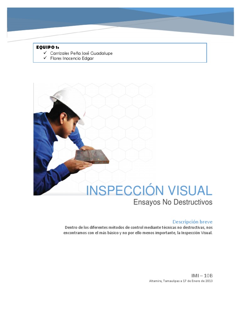 Inspeccion Visual | PDF | Ojo humano | Percepción visual