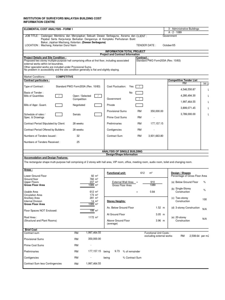 Sample of ECA | PDF | Wall | Framing (Construction)
