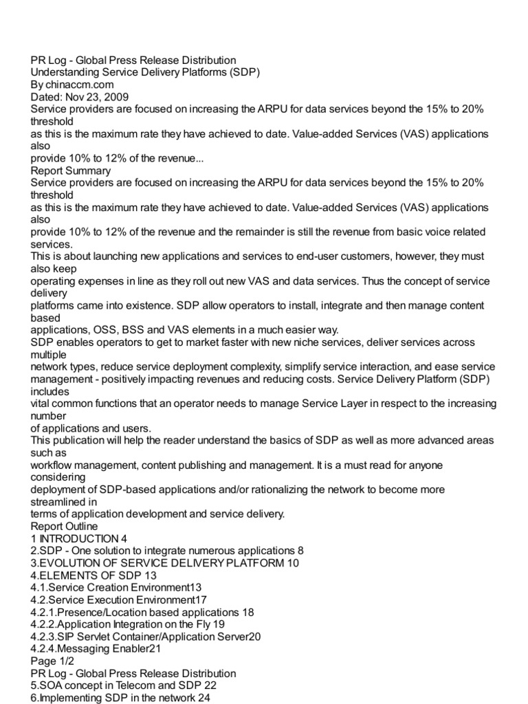 Understanding SDP | PDF | Telecommunications | Computing