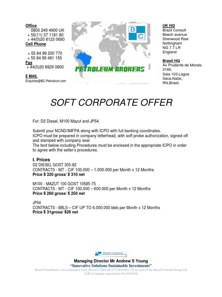 Soft Offer | PDF | Letter Of Credit | Economies