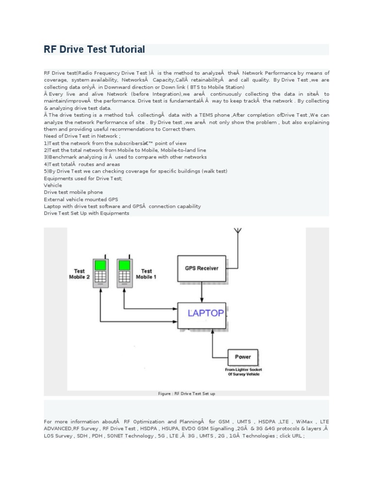 RF Drive Test Tutorial | PDF
