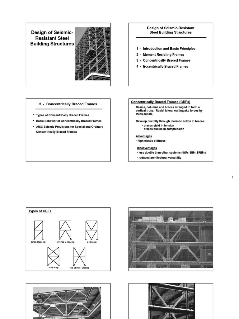 Seismic Concentric Braced Frames | PDF