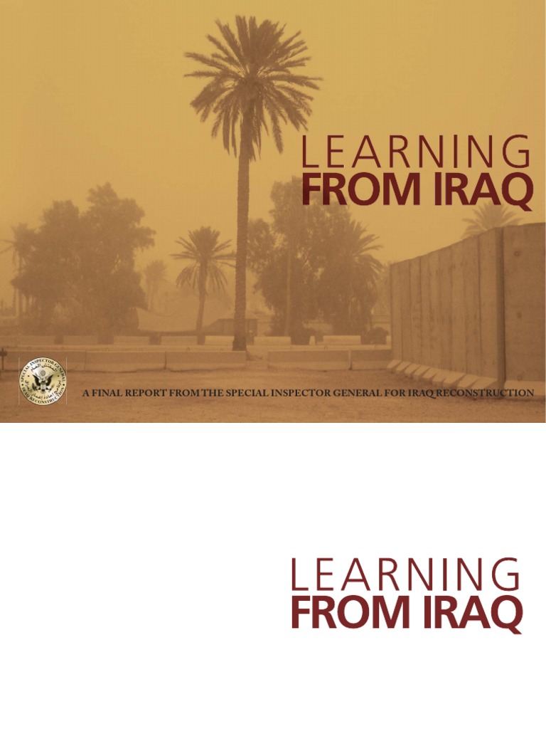 Final Report of The Special Inspector General For Iraq Reconstruction ...
