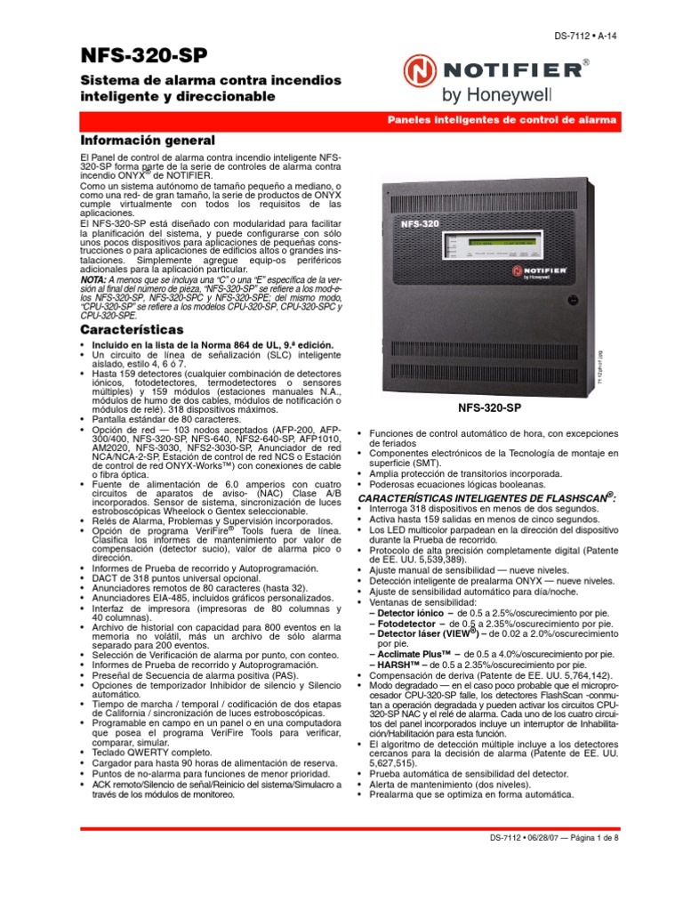 NFS-320 - Ficha Tecnica PDF | PDF | Programa de computadora | Programación