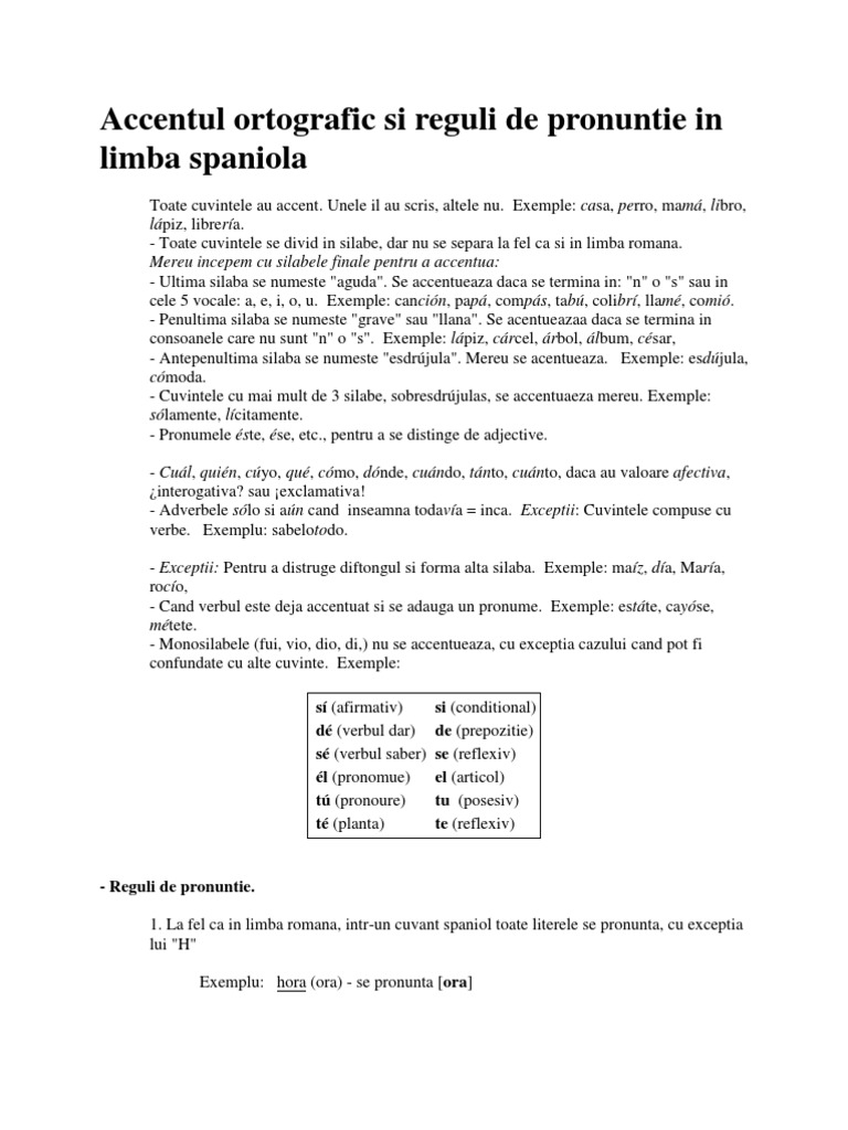 Curs Spaniola de Baza | PDF