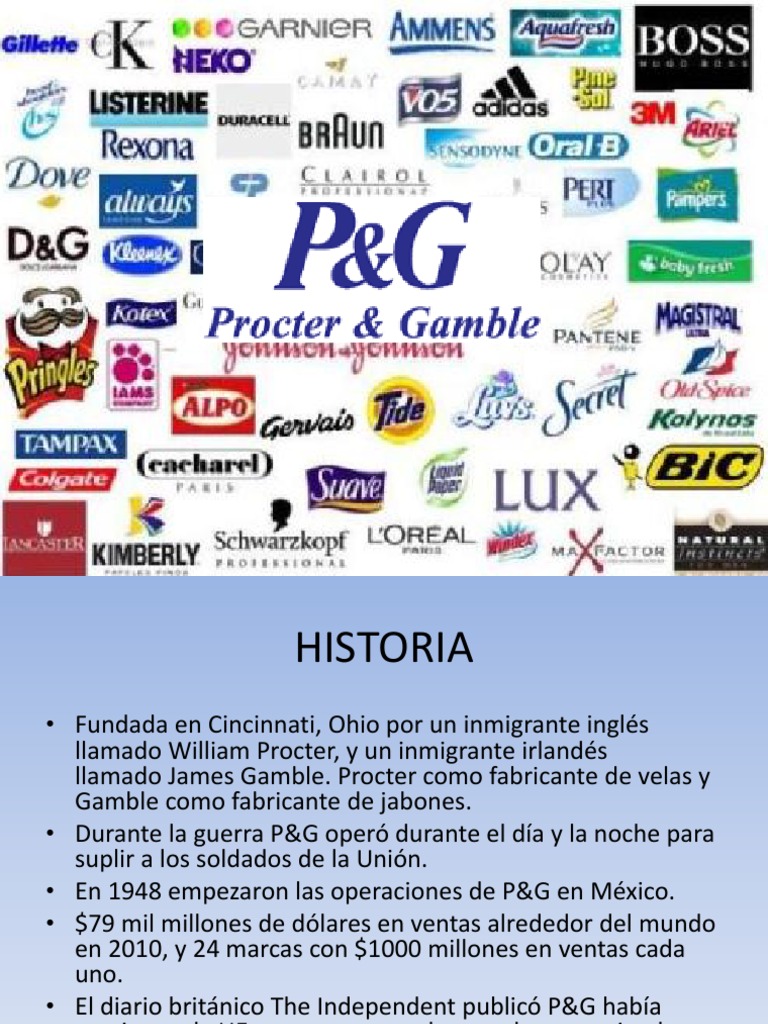 Historia y Marcas de Procter & Gamble | PDF | Procter & Gamble | Marca