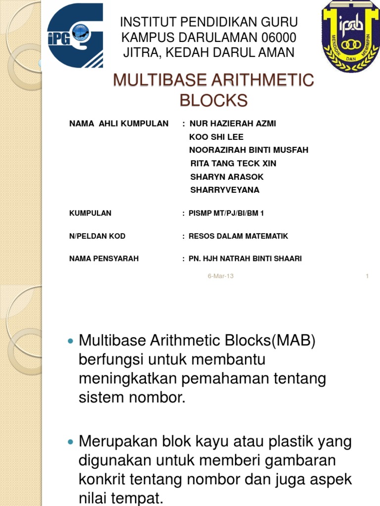 Multibase Arithmetic Blocks | PDF