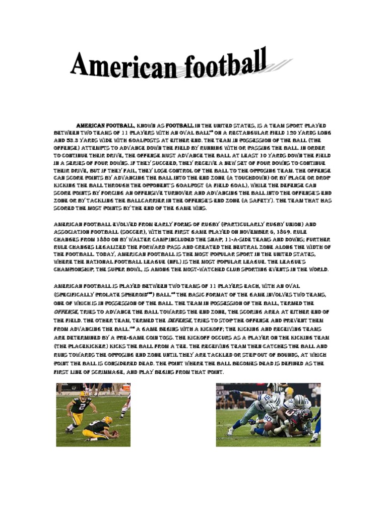 American Football | PDF | American Football | Quarterback