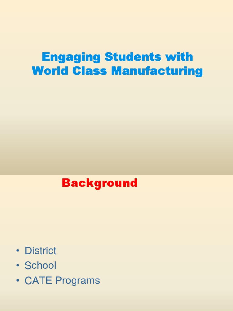 World Class Manufacturing | PDF | Educational Technology | Literacy