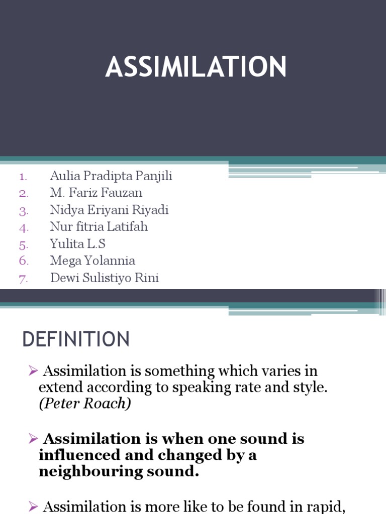 Assimilation 2 | PDF | Consonant | Grammatical Number