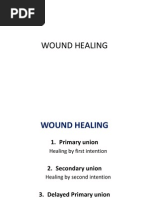 First vs. Second Intention Healing | PDF | Wound Healing | Scar