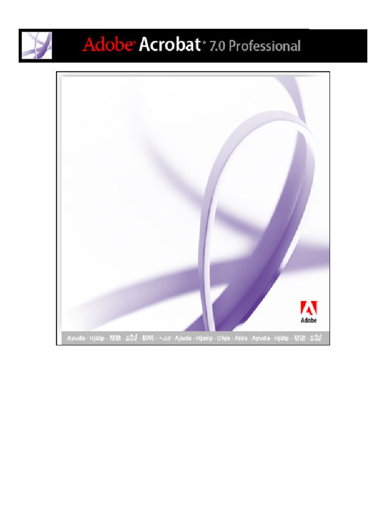 Pomoc Dla Programu Adobe Acrobat Professional 7 PL | PDF