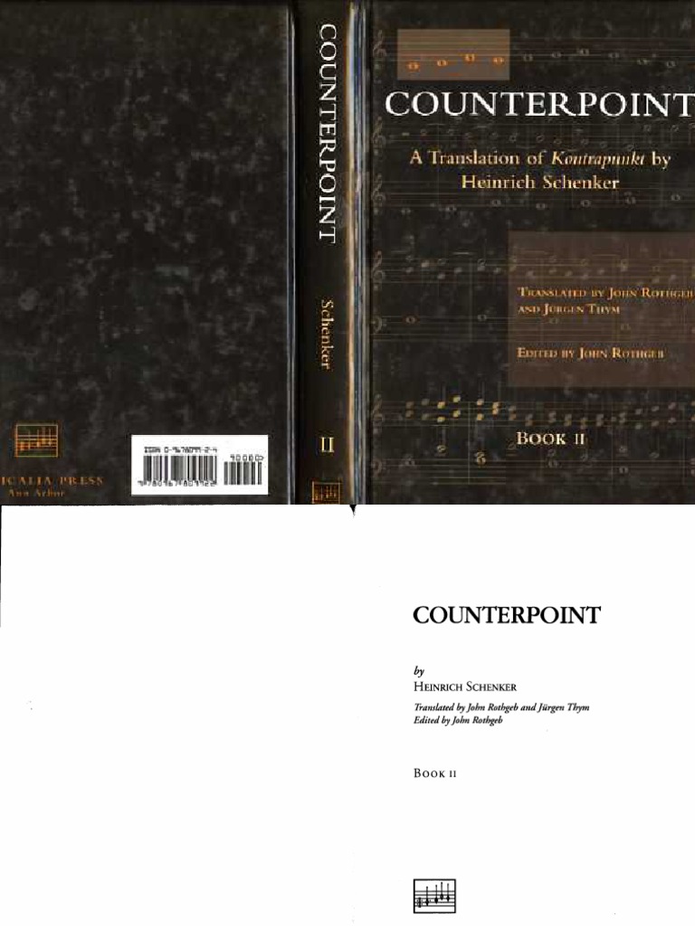 (2001) Counterpoint - Book 2 (Schenker) | PDF