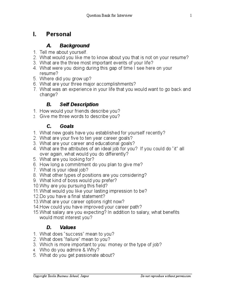 Question Bank | Download Free PDF | Sales | Employment