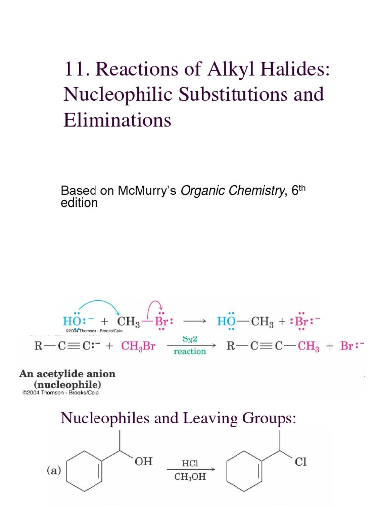 Reaksi SN-1, SN-2, E-1, Dan E-2. | Download Free PDF | Organic ...