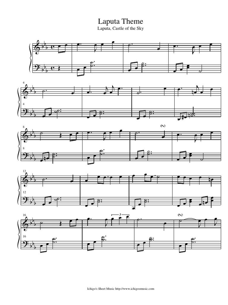 Laputa - Castle in The Sky - Laputa Theme | PDF