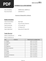 Tender Evaluation Report Template | PDF | Request For Proposal ...