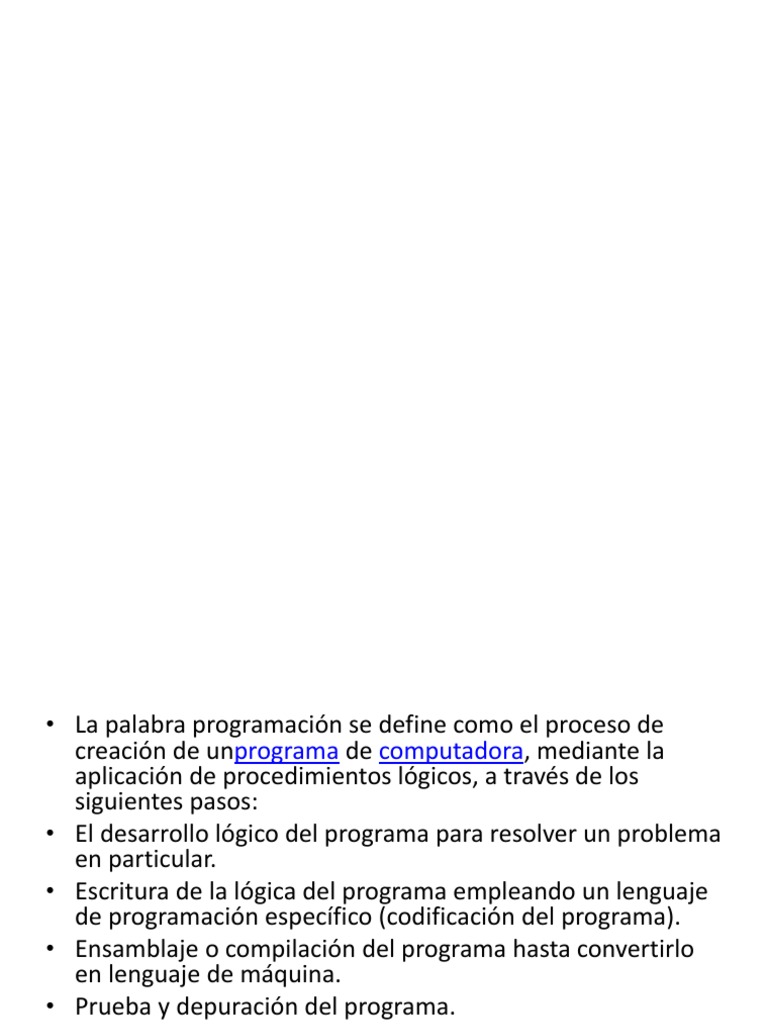 Diapositivas de Programacion Unidad 1 | PDF | Lenguaje de programación ...