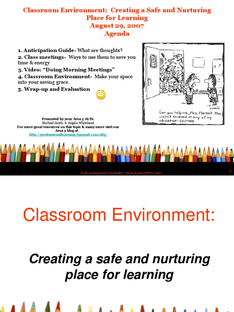 Classroom Environment | PDF | Classroom | Classroom Management