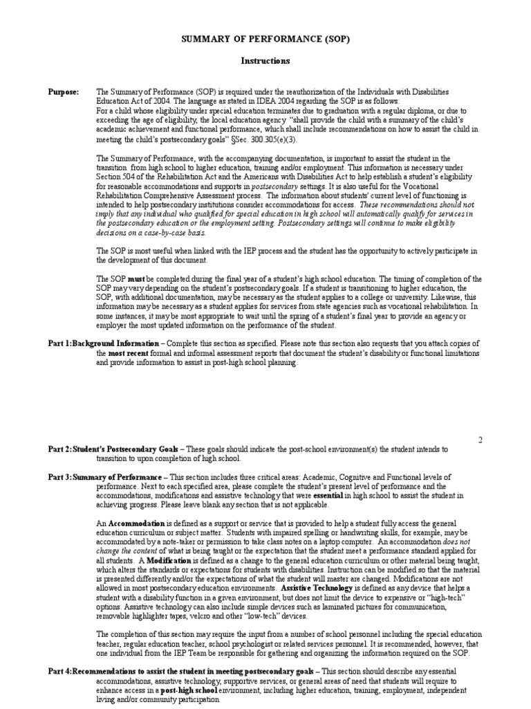 SOP Template | PDF | Higher Education | Individualized Education Program