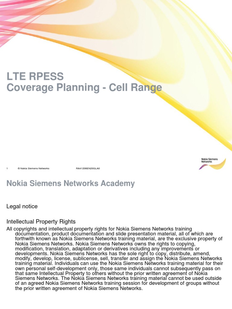 06 Cell Range GC | PDF | Radio Propagation | Lte (Telecommunication)