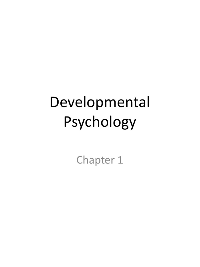 Chapter 1 Life Span Development | PDF | Cognitive Development | Action (Philosophy)