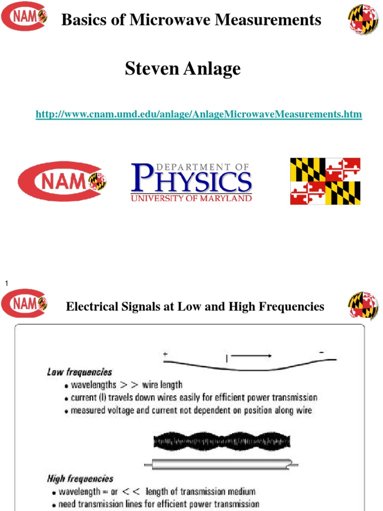 Basics of Microwave Measurements | PDF | Transmission Line ...