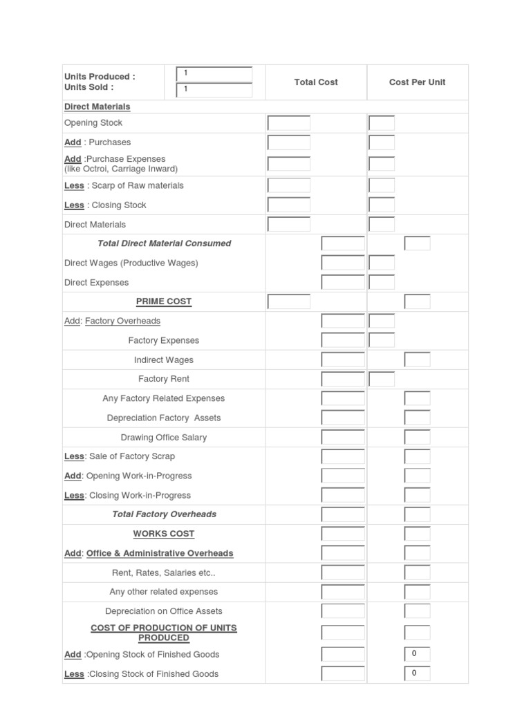 Cost 2 | PDF | Finance & Money Management