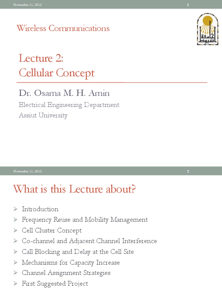 Cellular Concept: Wireless Communications | PDF | Cellular Network ...