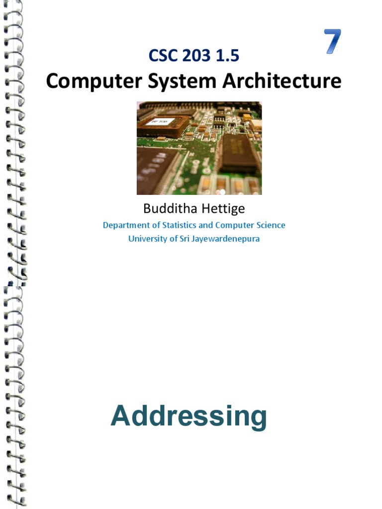 Computer System Architecture: Budditha Hettige | PDF | Input/Output | Central Processing Unit