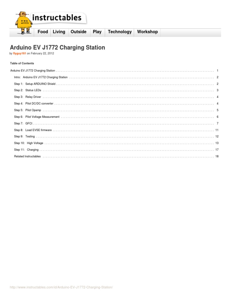 Arduino EV J1772 Charging Station | PDF | Operational Amplifier | Power ...