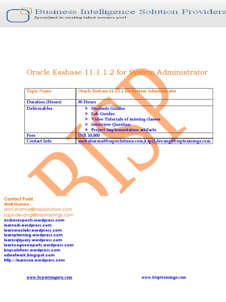 Essbase Administration PDF | PDF | Databases | Computer Data Storage