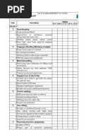 SHE Audit Checklist Guide | PDF | Emergency | Internal Audit
