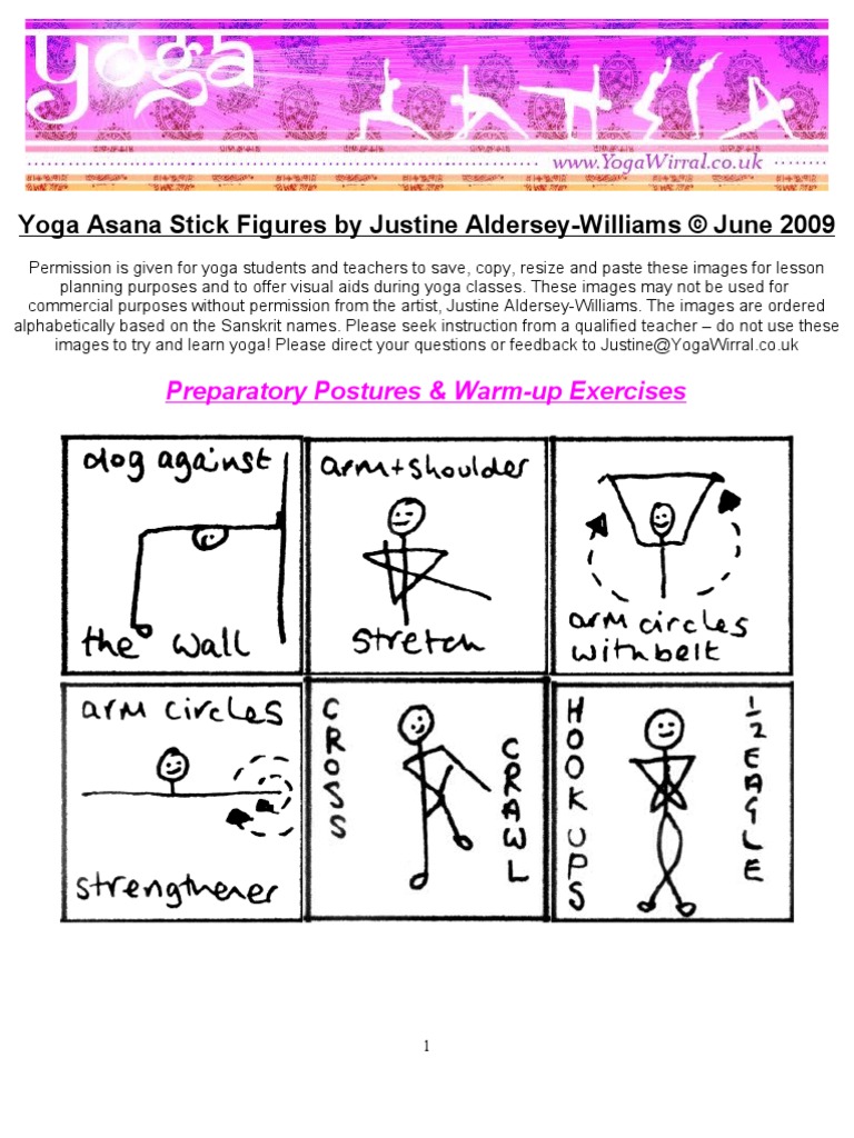 Stick Figure Yoga Asanas Guide | PDF | Self-Improvement | Lifestyle