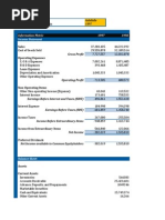 CFI 3 Statement Model Complete in Class | PDF | Balance Sheet | Revenue