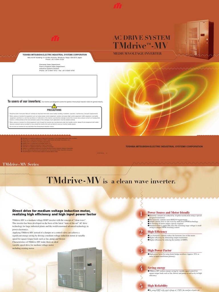 Tmdrive - MV: Ac Drive System | PDF | Power Inverter | Power Electronics