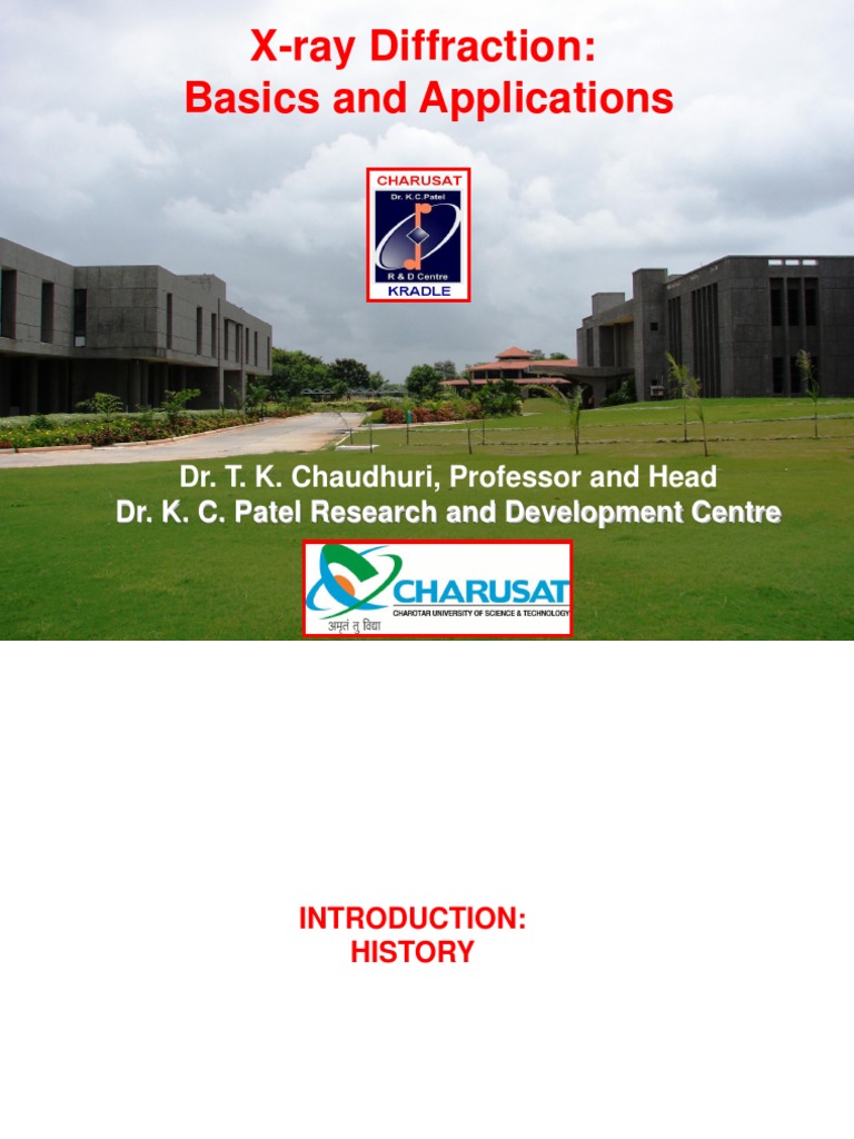 X-Ray Diffraction: Basics and Applications | PDF | X Ray ...