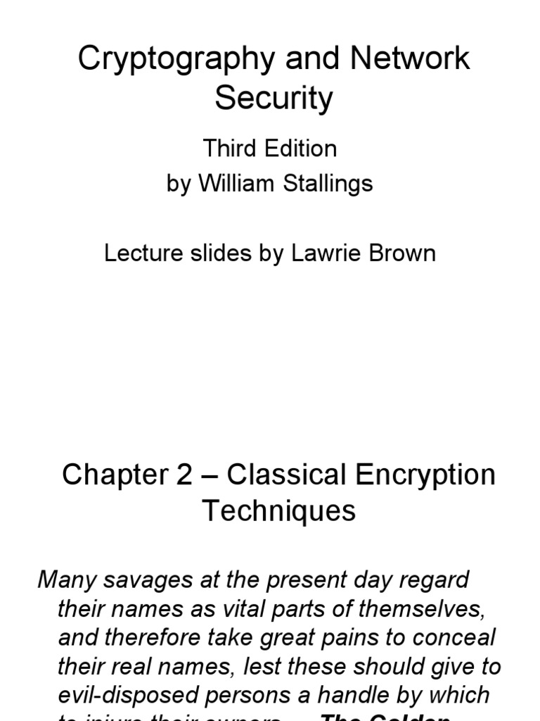 CH 02 | PDF | Cipher | Cryptography