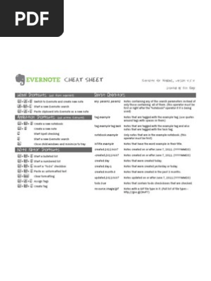 Evernote Cheat Sheet Evernote For Android Gets A New Clean Look