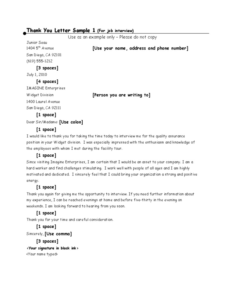 Thank You Letter Sample 1 & 2 | PDF | Science | Science (General)