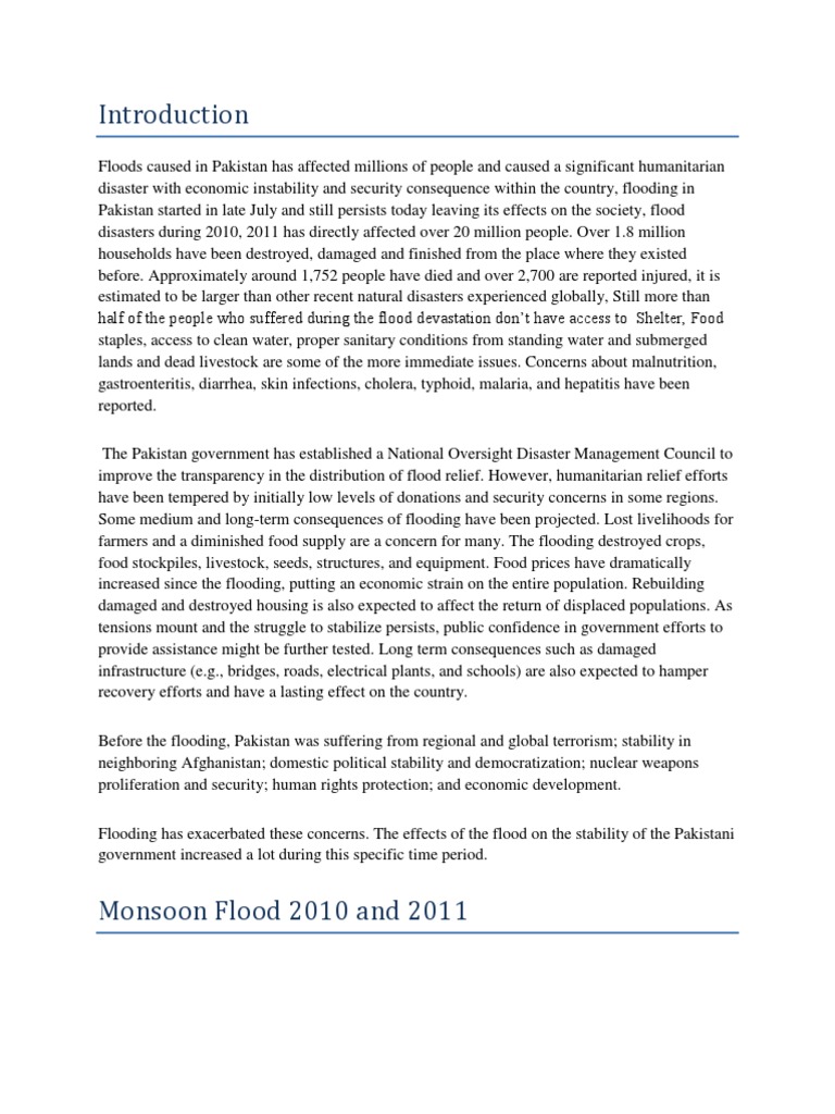 Flood Research Paper 1 | PDF | Flood | Department For International ...