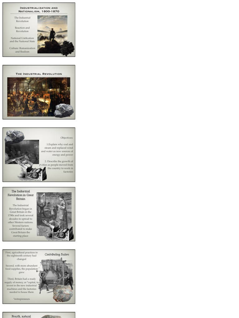 CHAPTER 19 - Industrialization and Nationalism | PDF | Industrial ...