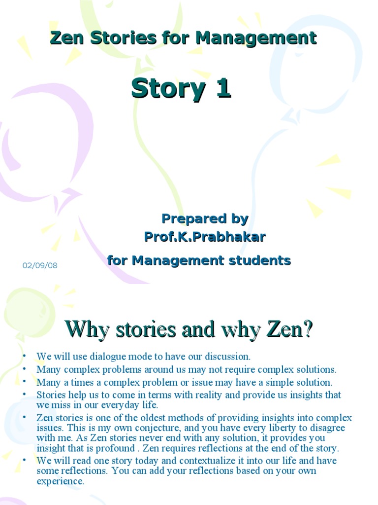 Zen Stories Series[1] | Psychological Concepts | Psychology & Cognitive ...