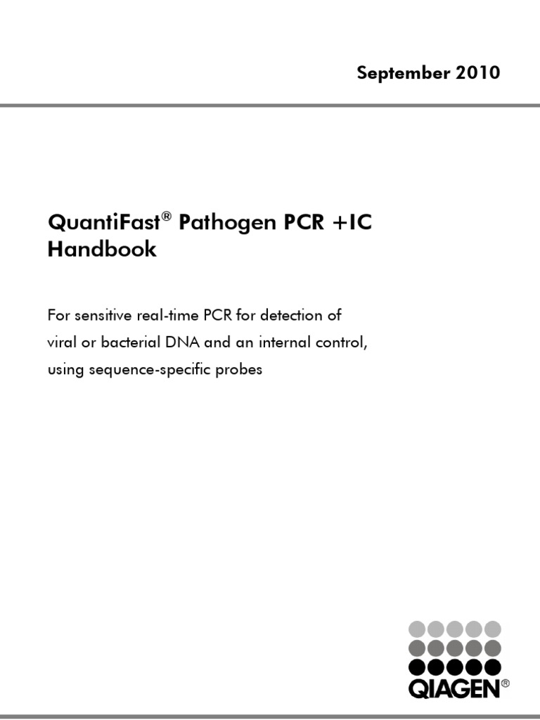 QuantiFast Pathogen PCR +IC Handbook | PDF | Polymerase Chain Reaction ...