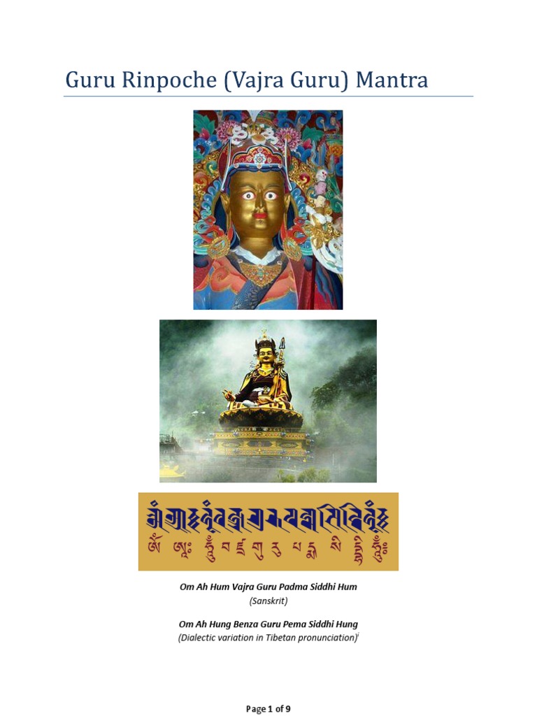 Guru Rinpoche Mantra A.G. | PDF
