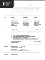 Accountant Resume Template | PDF | Accountant | Accounting