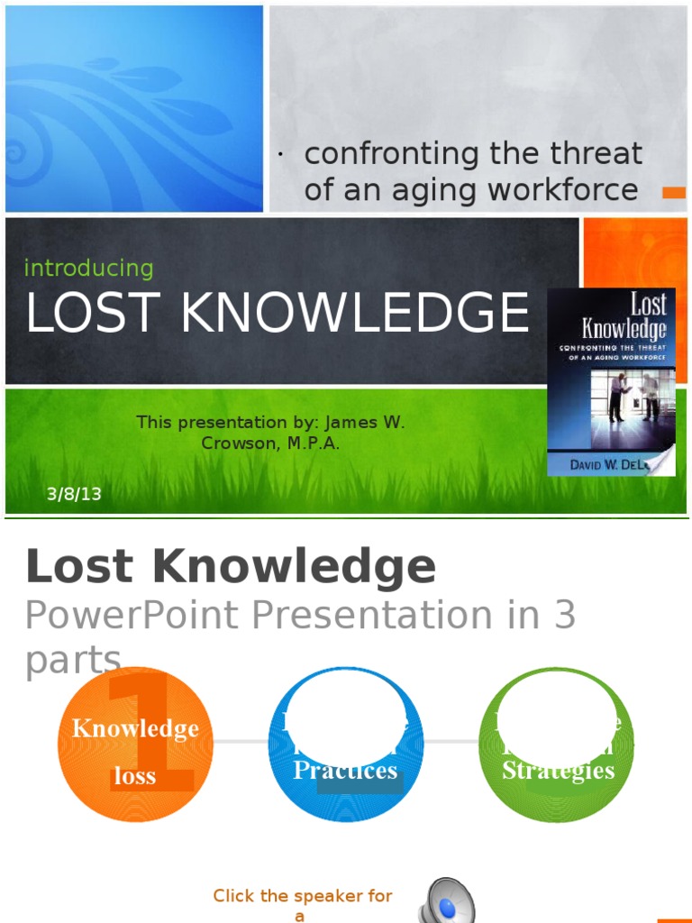 Lost Knowledge | PDF | Employee Retention | Knowledge