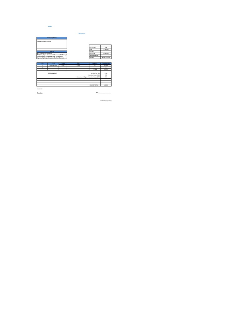 Invoice for MTT Telcom Pvt. Limited | PDF