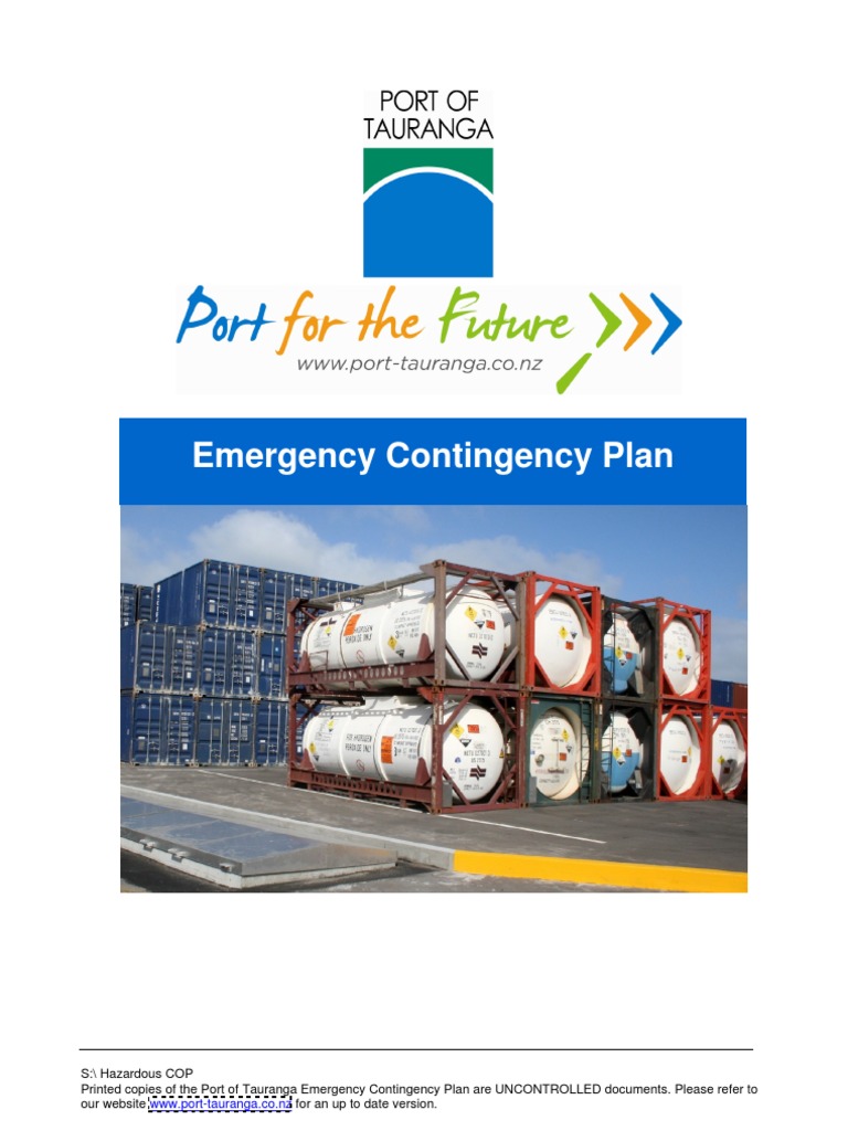 Emergency Contingency Plan | PDF | Dangerous Goods | Safety