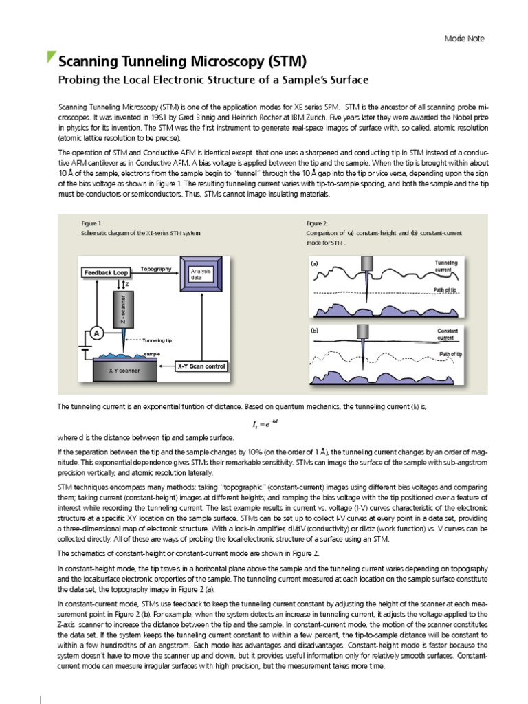 Scanning Tunneling Micros | PDF | Scanning Tunneling Microscope ...